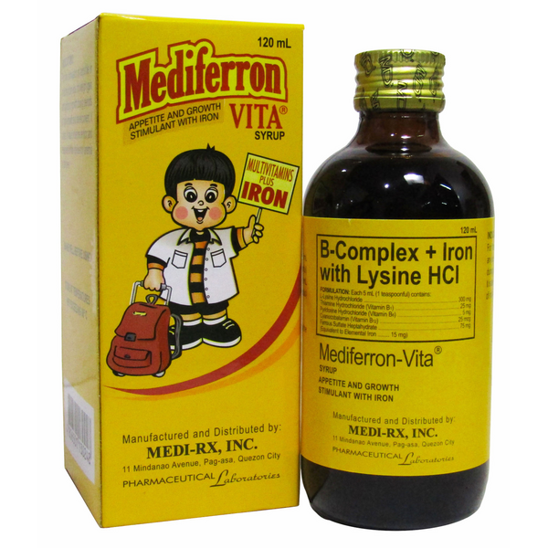 MEDIFERRON-VITA Vitamin B Complex / Iron / Lysine Hydrochloride Syrup ...
